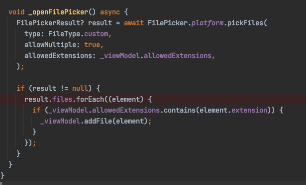 Bytes is null · Issue #854 · miguelpruivo/flutter_file_picker · GitHub