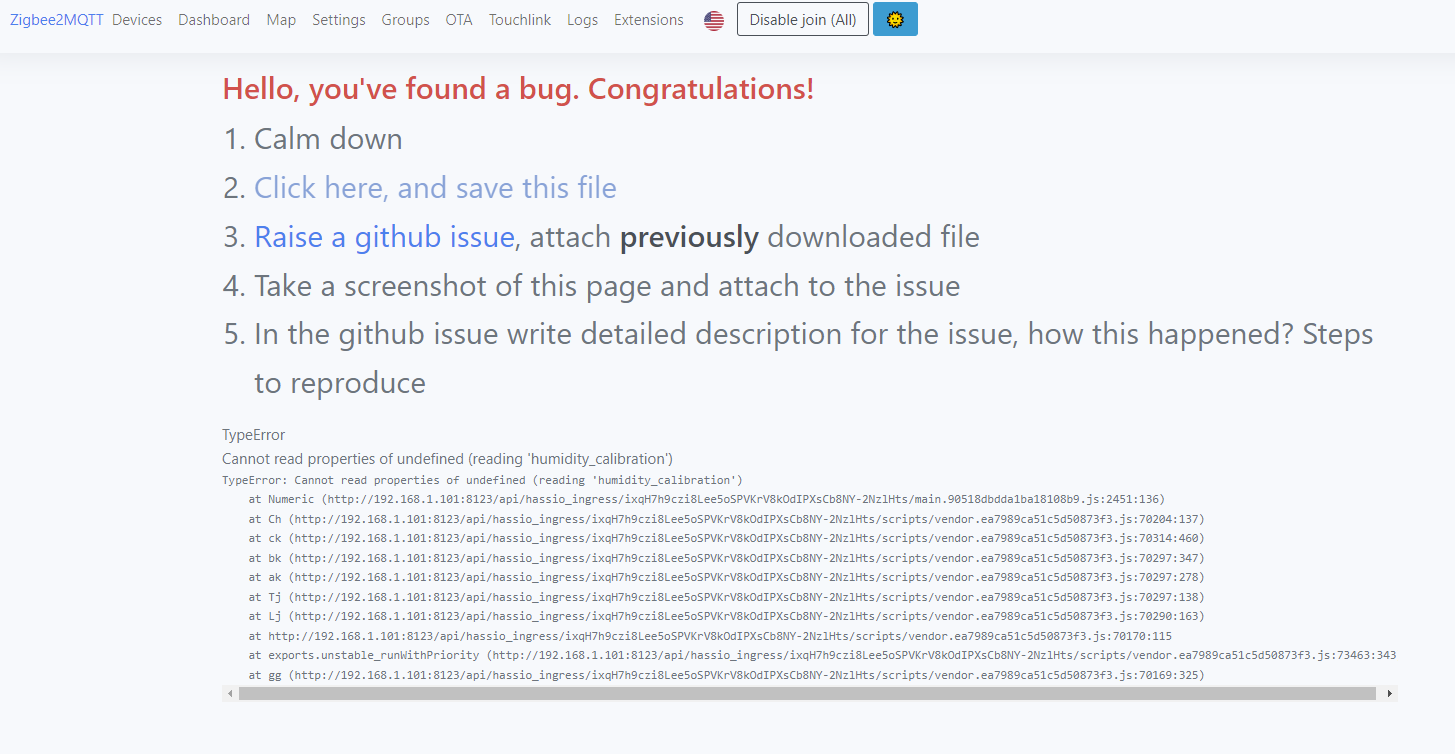 Cliccked "settings specific", --> please file a bug report :) · Issue #1107 · nurikk/zigbee2mqtt ...