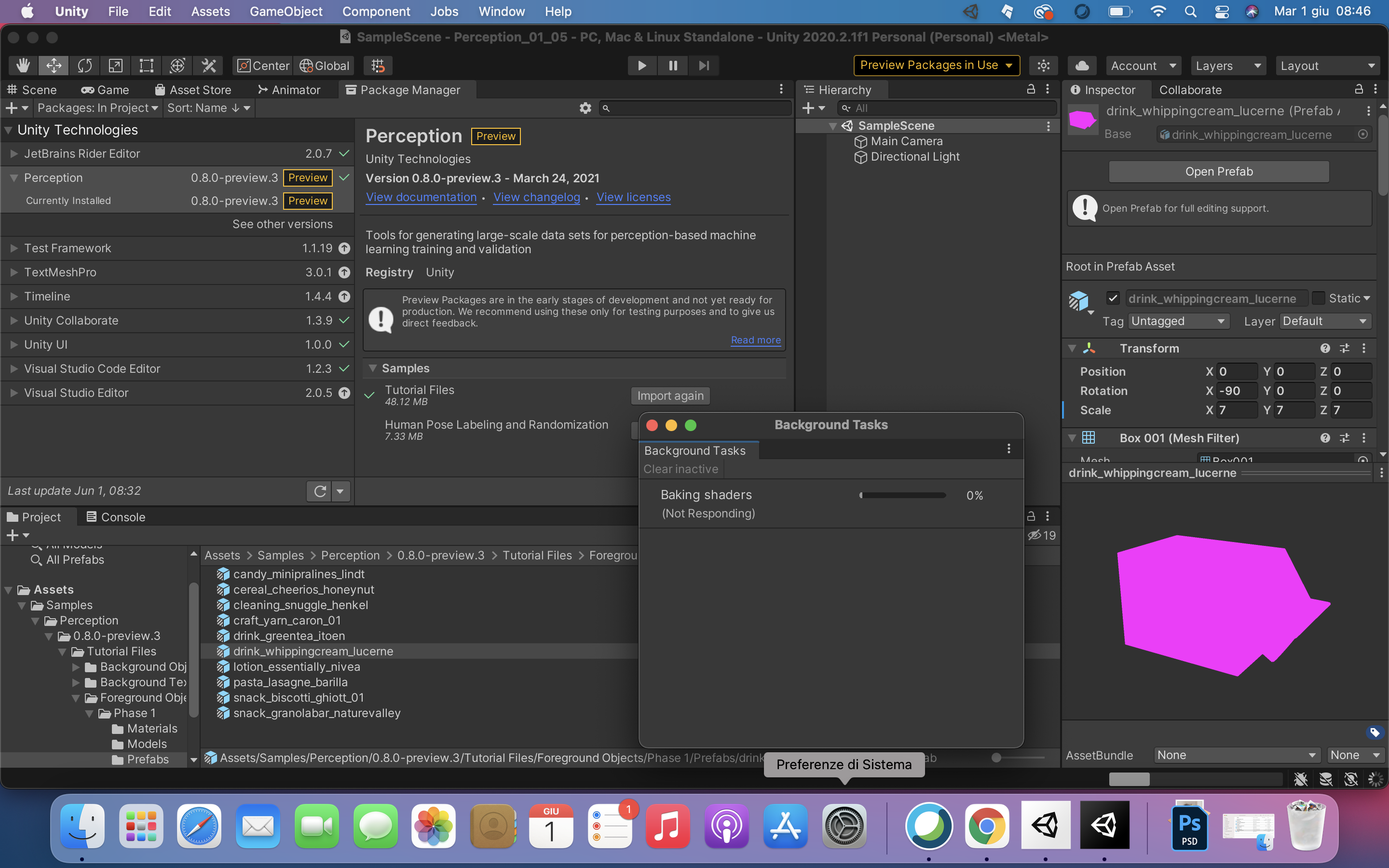 Baking Shader not responding · Issue #326 · Unity-Technologies/com.unity.perception · GitHub