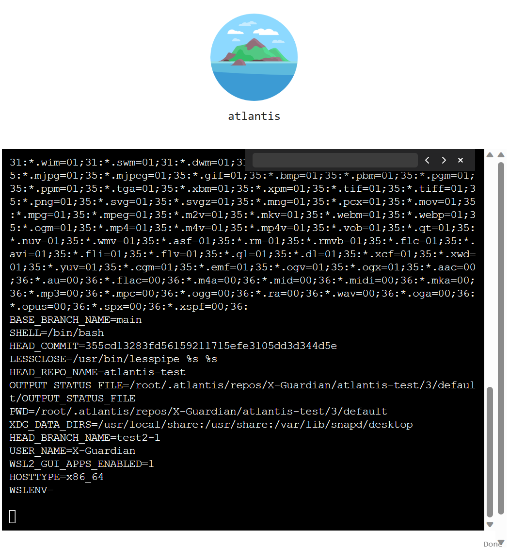 Atlantis Web Console Windows with more than a Screen of Output have a Double Scrollbar · Issue ...