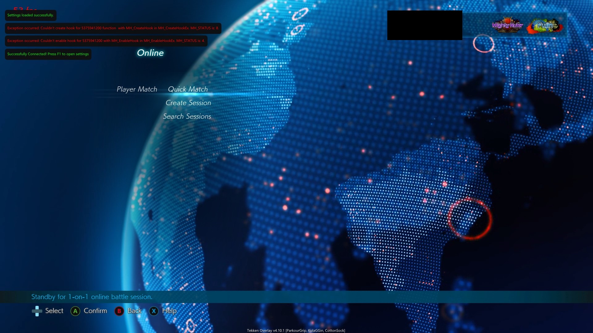 Exception occured: Couldn't create hook for 5375941200 function with MH_CreatehookEx. MH_STATUS ...