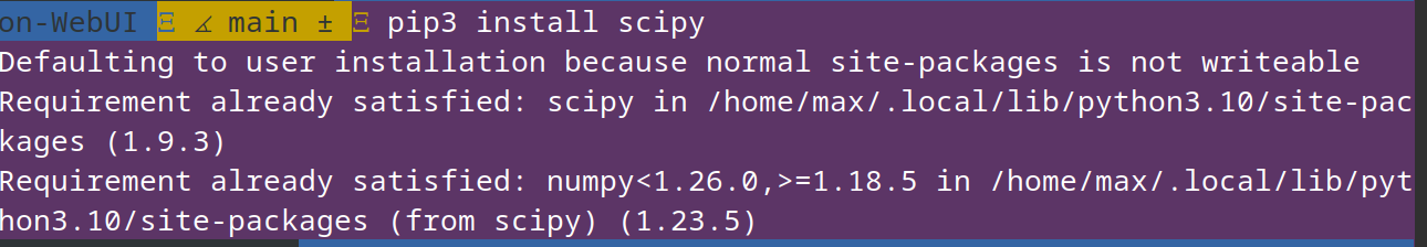 "ImportError: No module named scipy" on step 2a · Issue #463 · RVC-Project/Retrieval-based-Voice ...