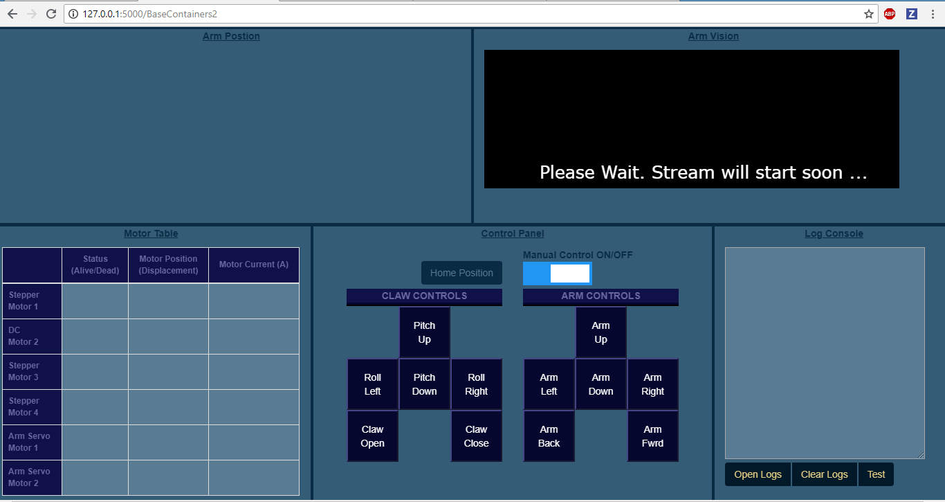 Proof of concept: Recreate AsimovOperation GUI using flask · Issue #42 · space-concordia ...