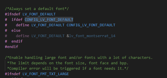 The default font is always lv_font_montserrat_14. · Issue #2702 · lvgl/lvgl · GitHub