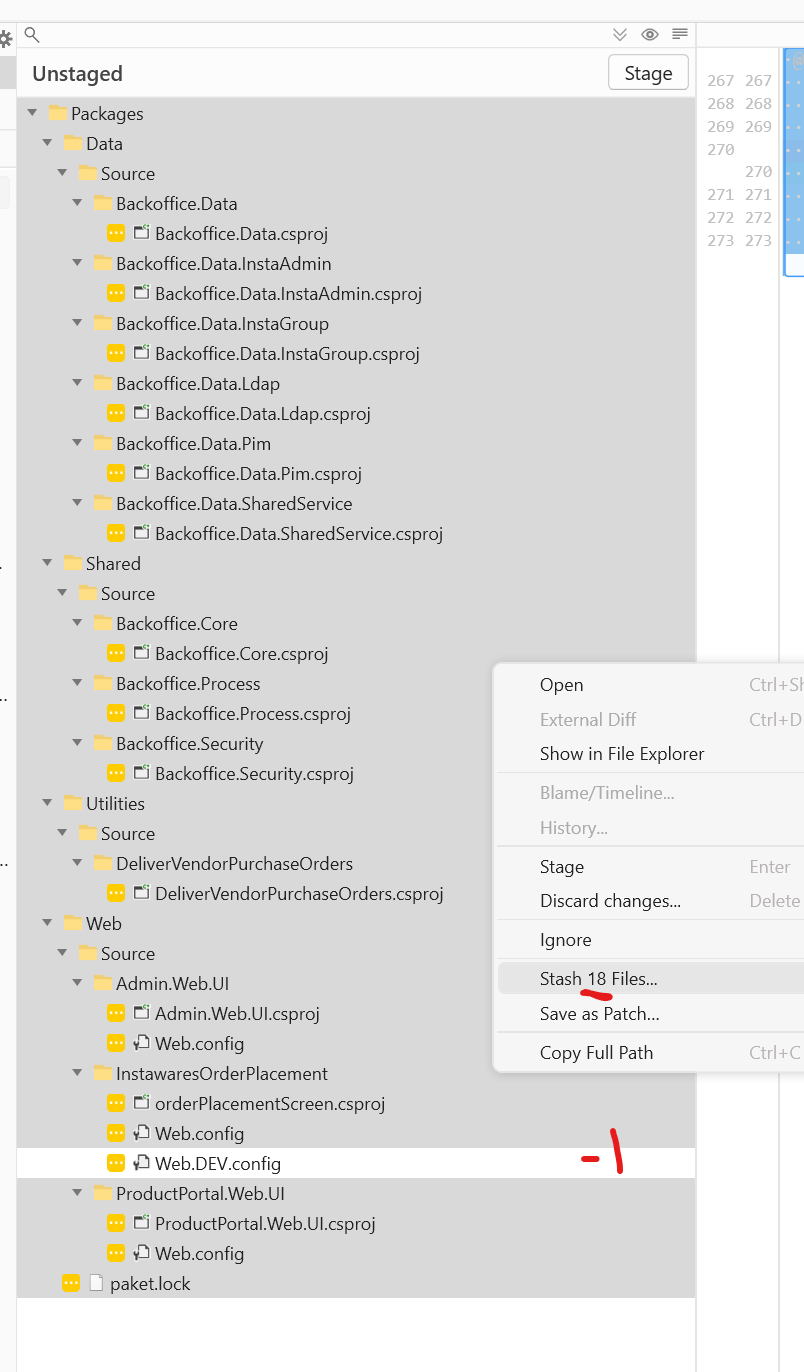 [Defect] UNselected Unstaged files show as UNselected but remain selected, are included in ...
