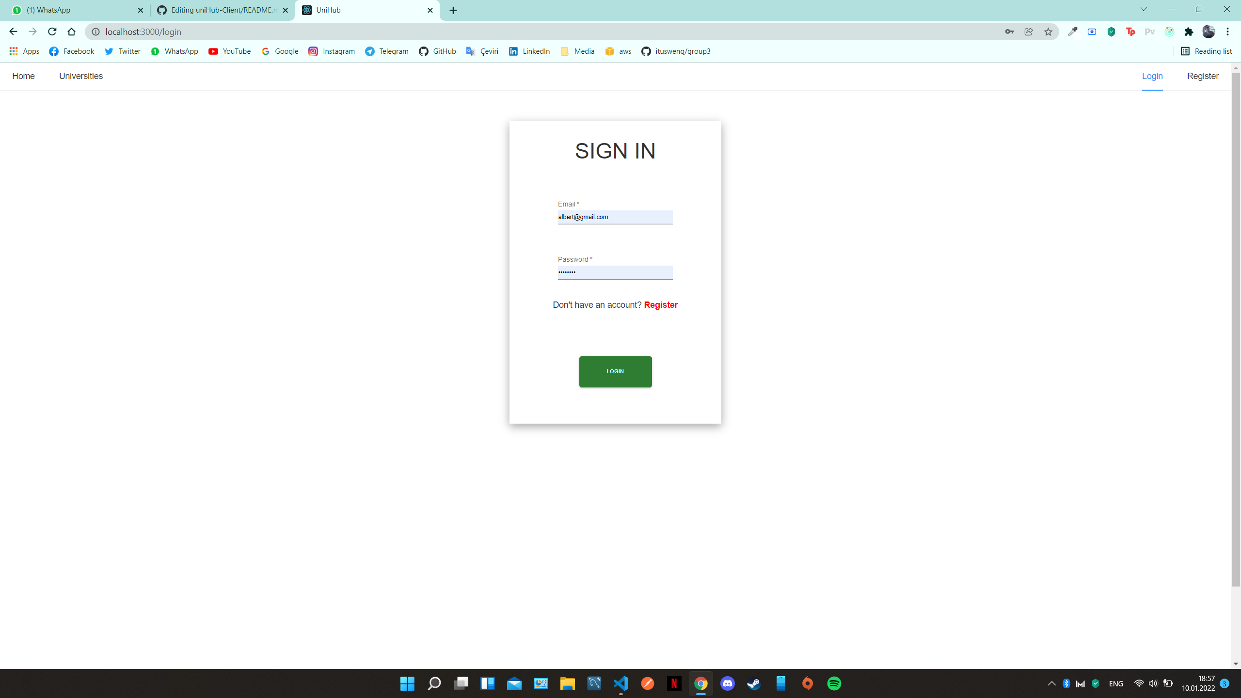 GitHub - erhanyaylali1/uniHub