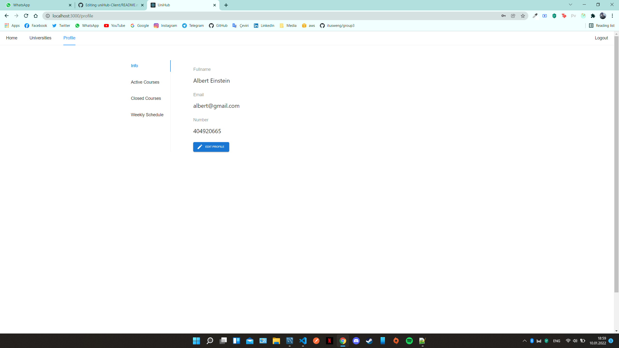 GitHub - erhanyaylali1/uniHub