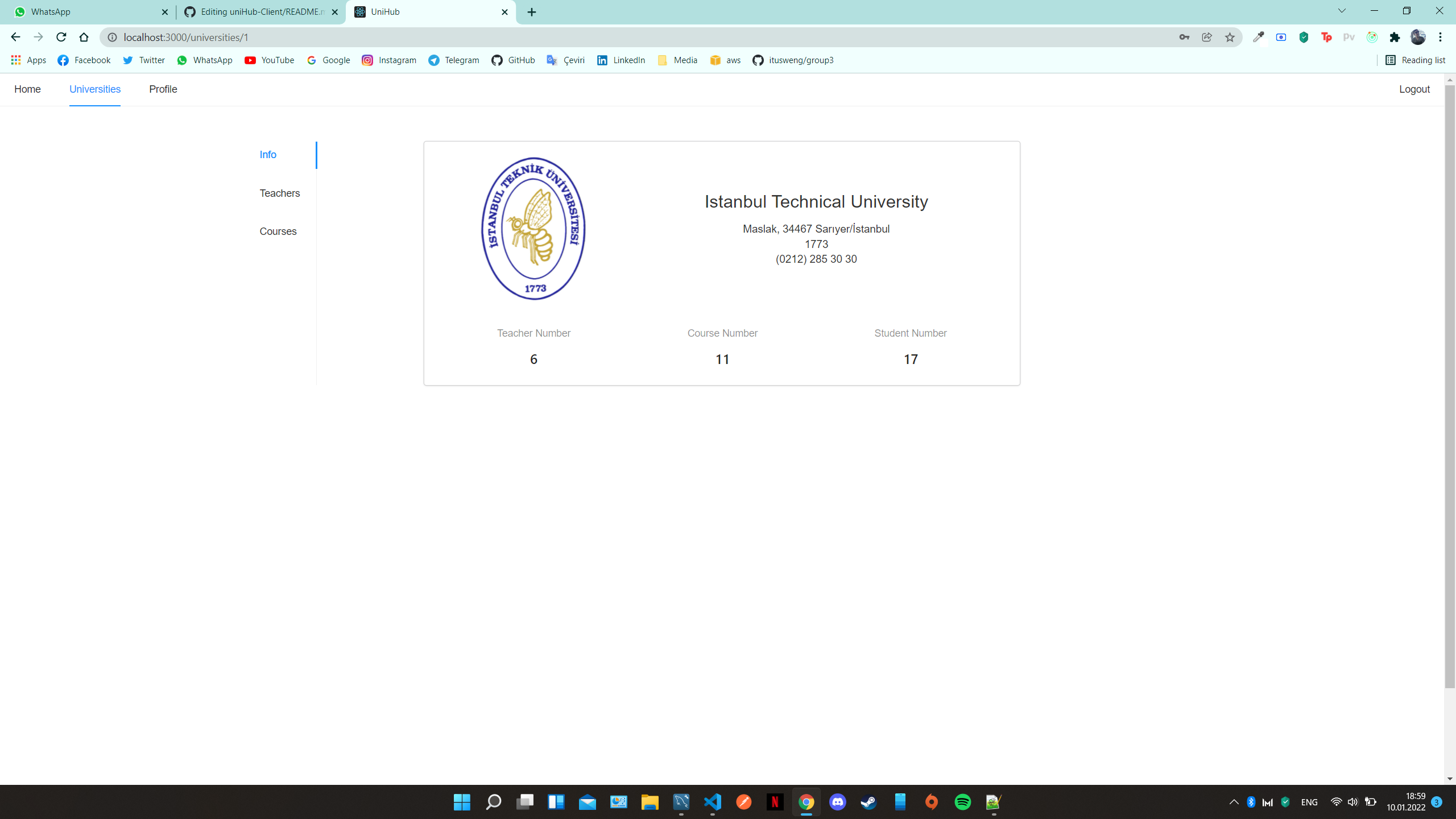 GitHub - erhanyaylali1/uniHub