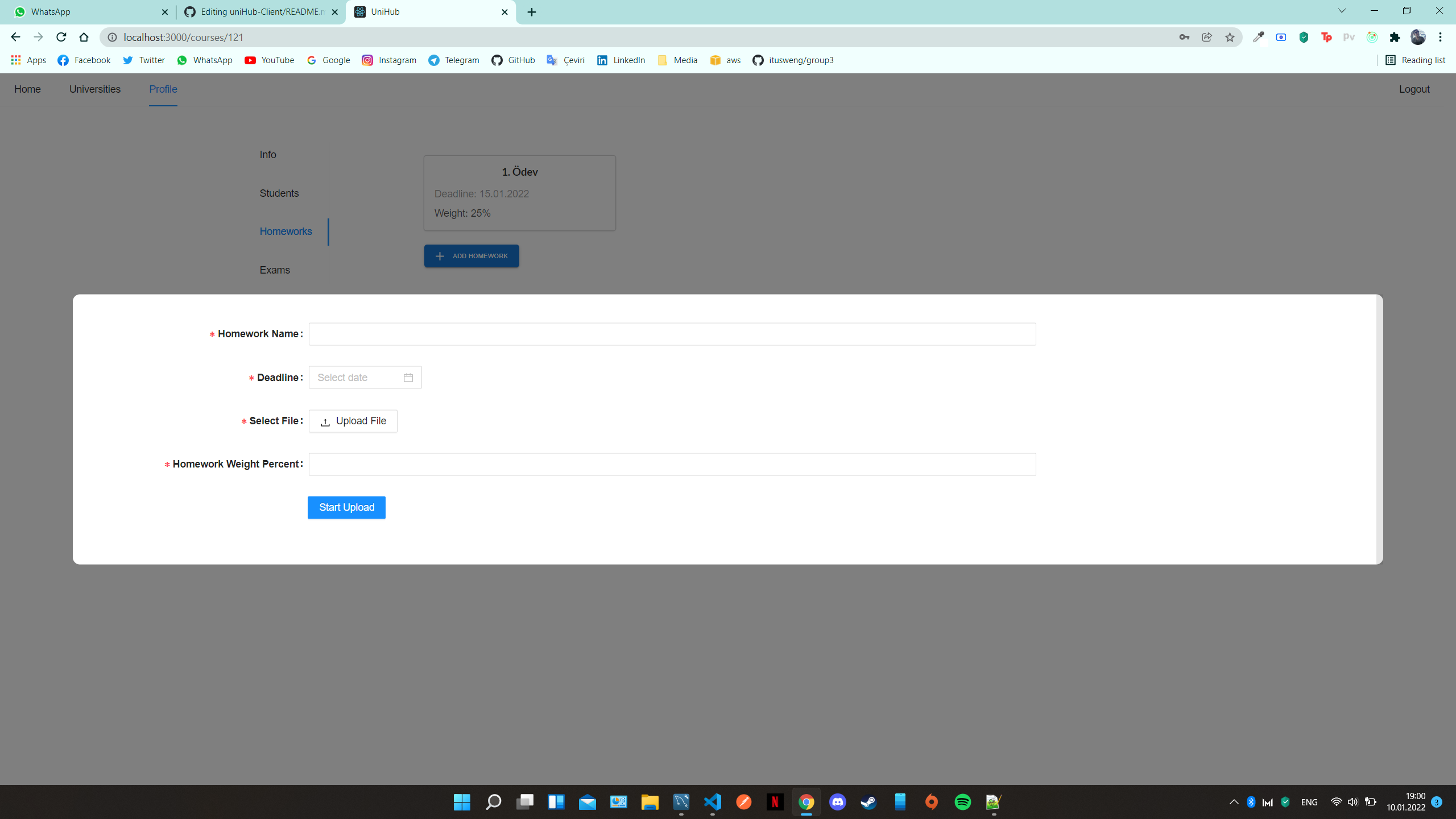 GitHub - erhanyaylali1/uniHub