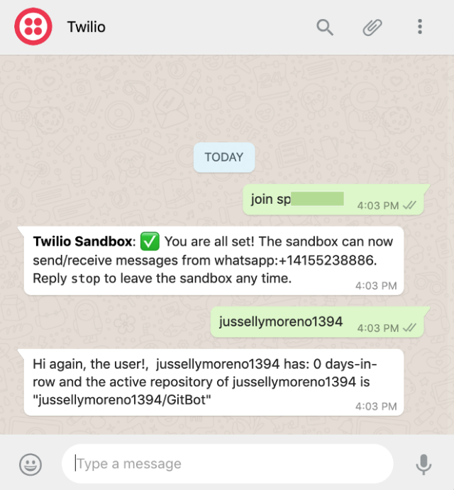 GitHub - jussellymoreno1394/whatsapp-bot: Bot created with Twilio ...