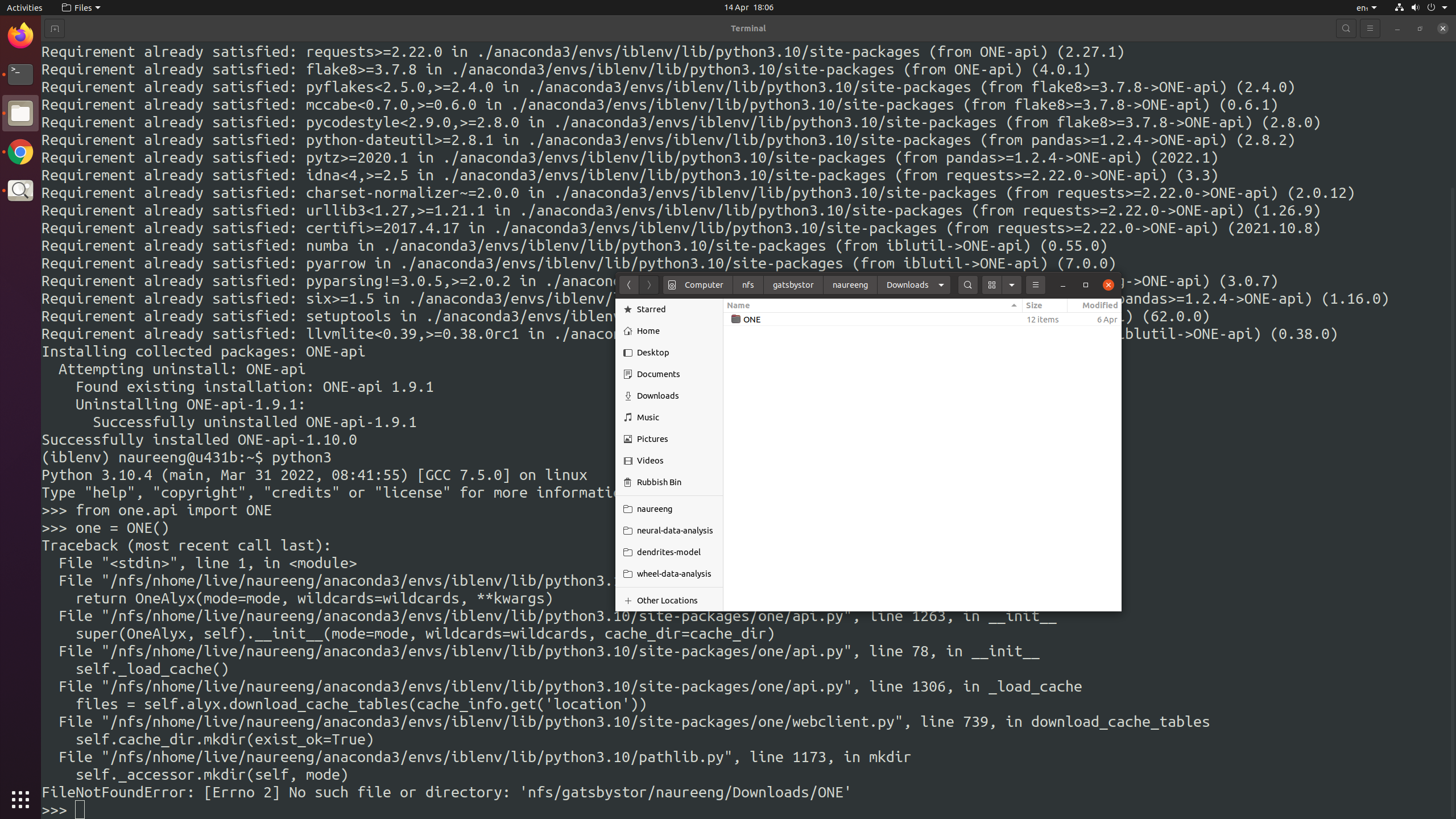 [Bug report] - cannot load trials · Issue #302 · int-brain-lab/iblenv · GitHub