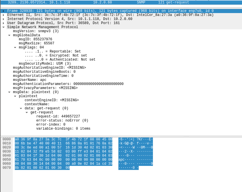 SNMPv3 not working with APC UPS · Issue #67 · swisscom/ruby-netsnmp · GitHub