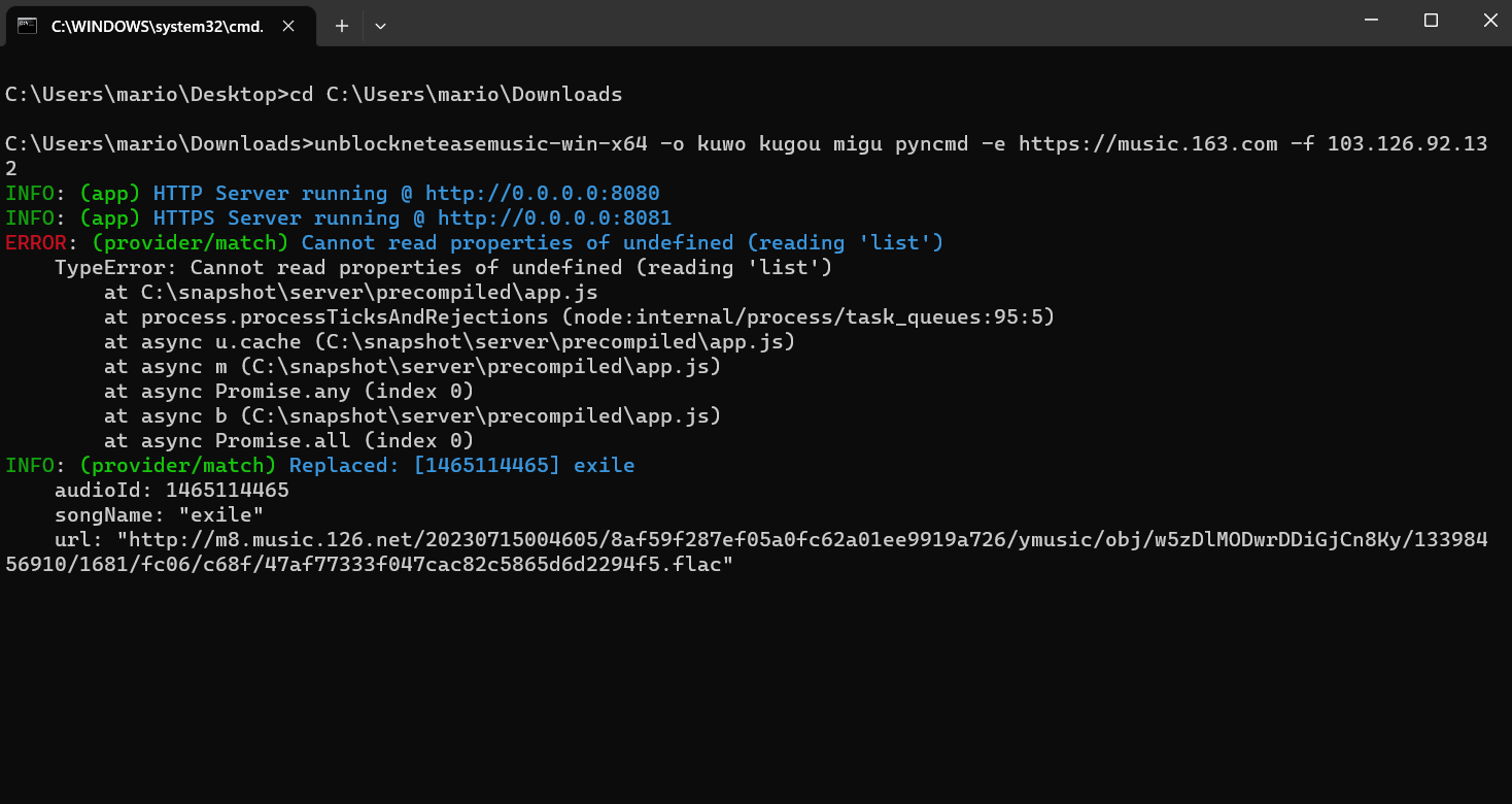 提示typeerror · Issue #1168 · UnblockNeteaseMusic/server · GitHub