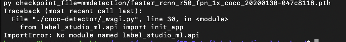 No module named label_studio_ml.api · Issue #3312 · HumanSignal/label-studio · GitHub