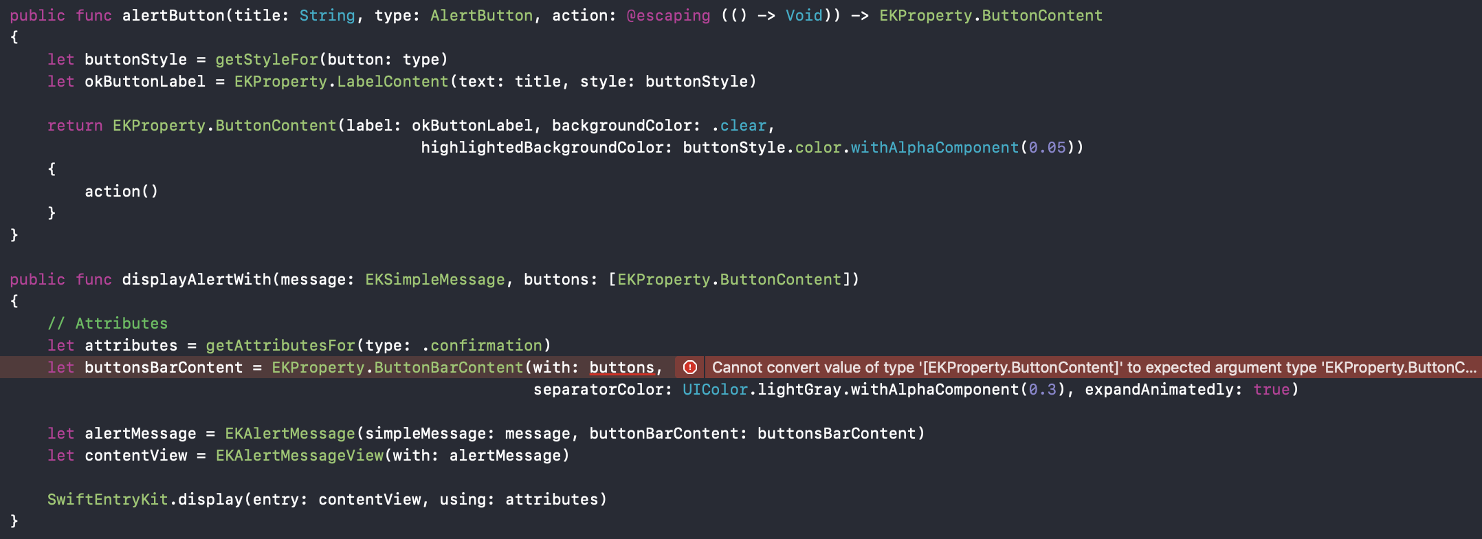 Initialise ButtonBarContent using [ButtonContent] rather than ButtonContent... · Issue #187 ...