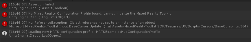 MRTK Examples Hub No MRTK Congifuration Profile found on launch · Issue #7572 · microsoft ...