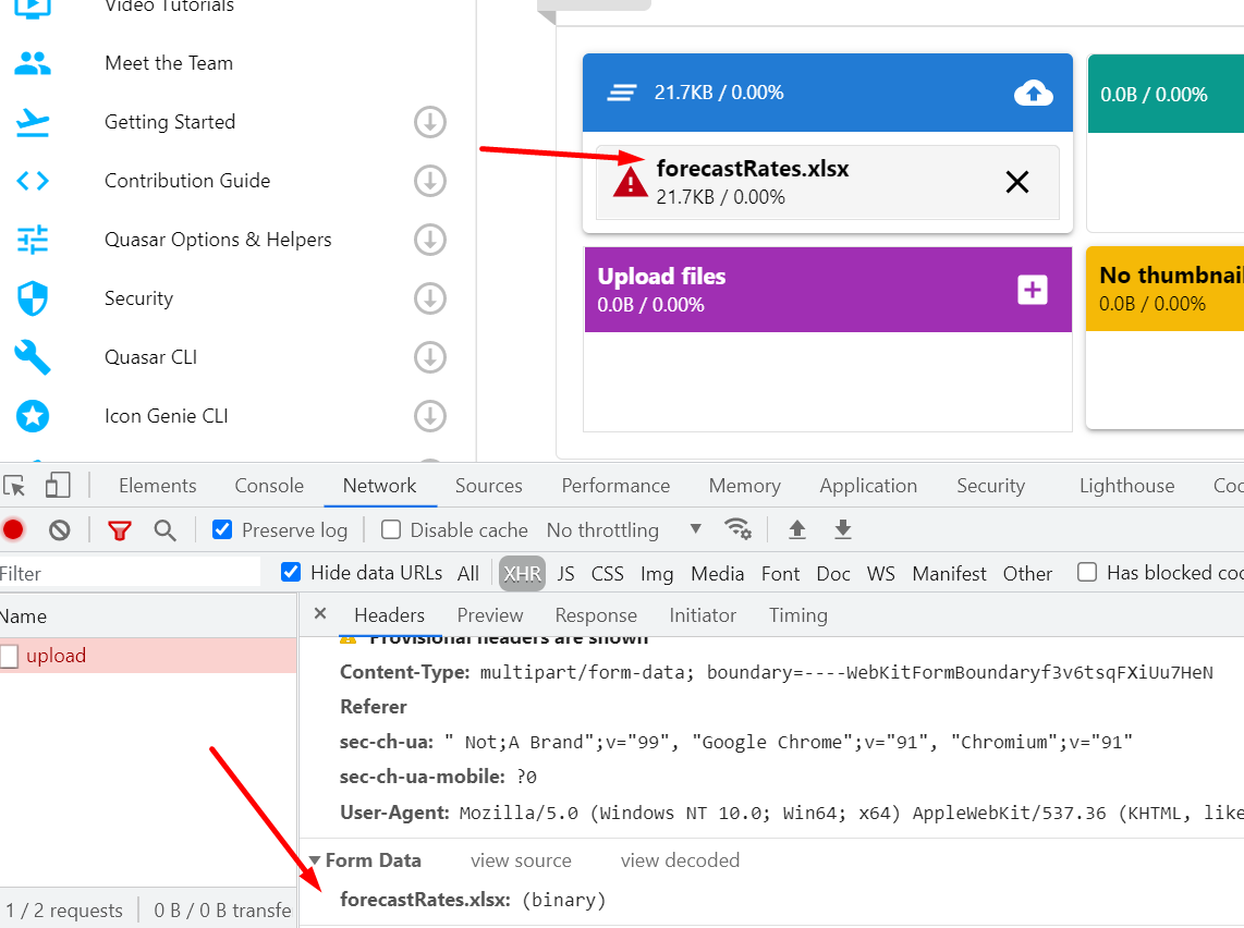 in Uploader missed filename. · Issue #10018 · quasarframework/quasar · GitHub