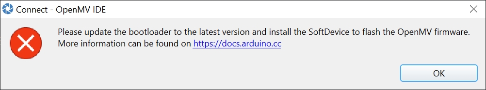 Can´t Flash Openmv Firmware On Arduino Nano Ble 33 Sense · Issue 134 · Openmvopenmv Ide · Github
