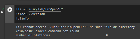OpenCL is Broken/Missing · Issue #3592 · googlecolab/colabtools · GitHub