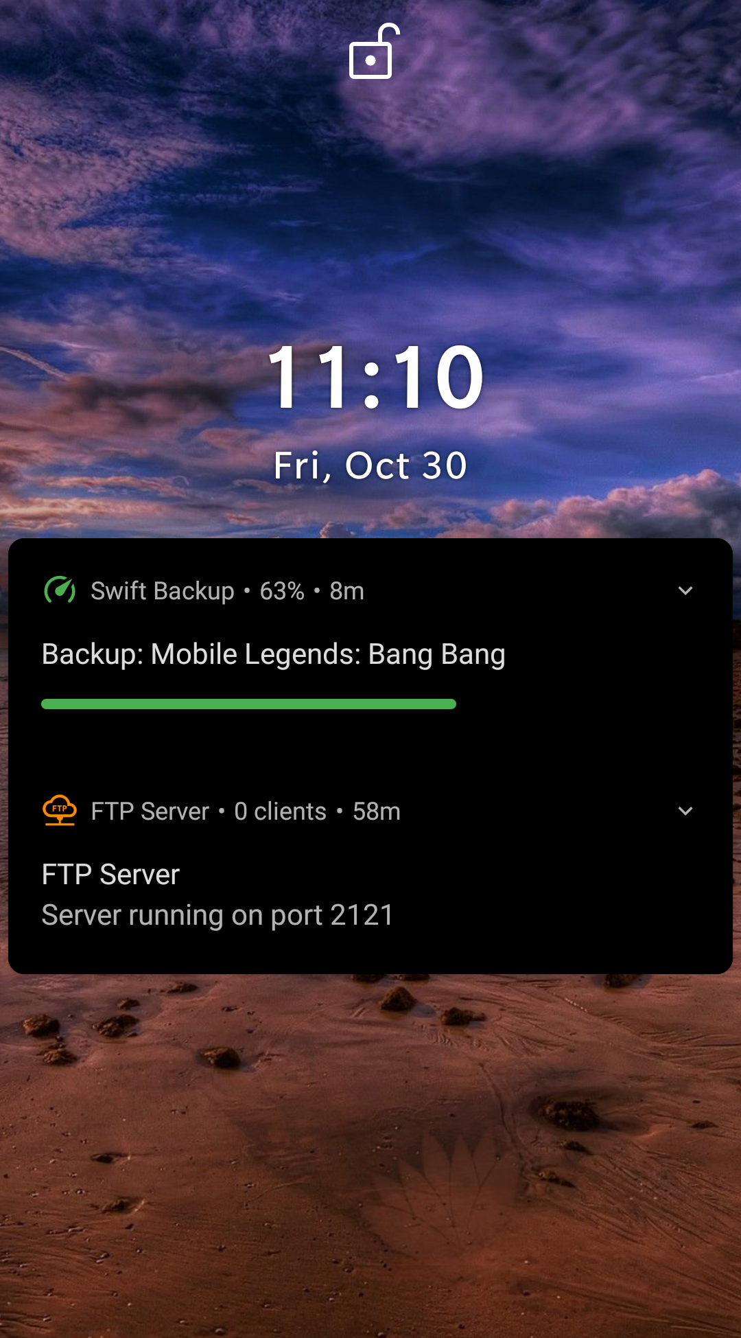 [Feature Request] Notifications bar of backup and restore progress · Issue #275 ...