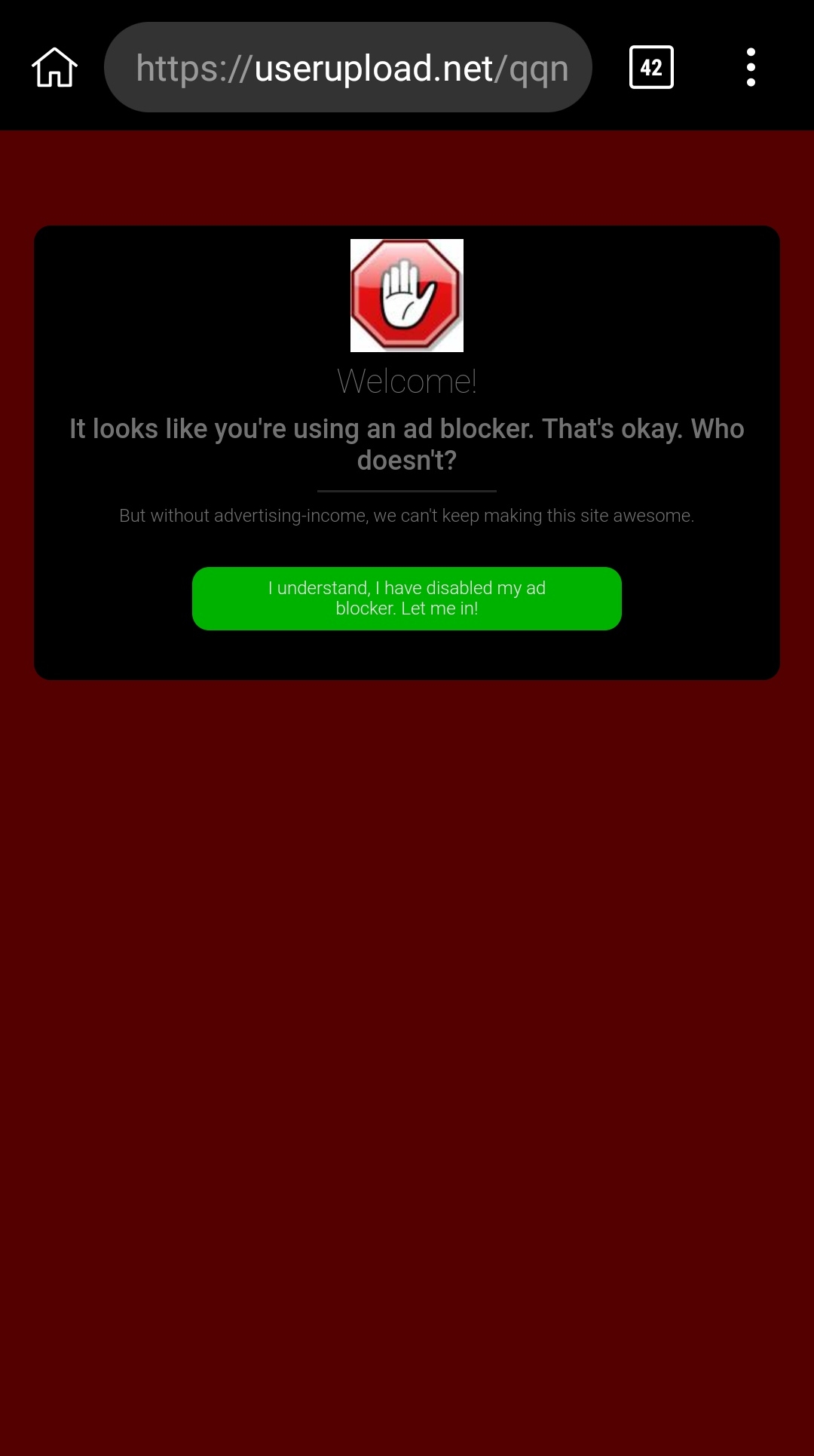 [Anti-adblock] userupload.net · Issue #8583 · uBlockOrigin/uAssets · GitHub