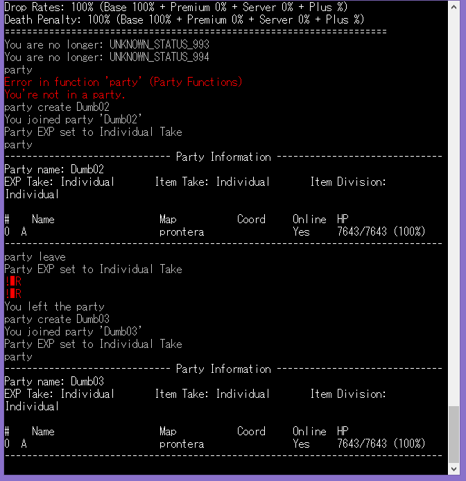 party create error · Issue #1408 · OpenKore/openkore · GitHub