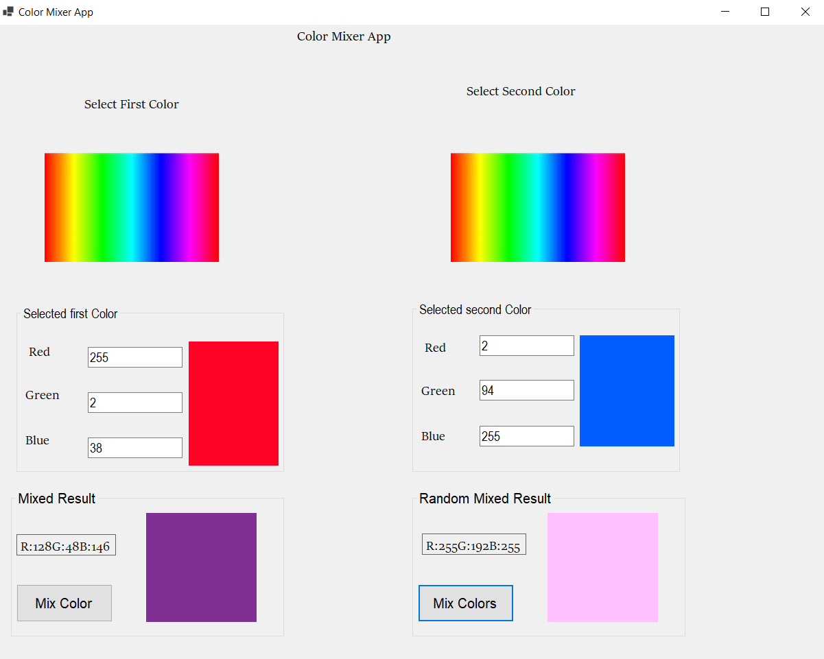 GitHub - Shyamraja/colorMixer