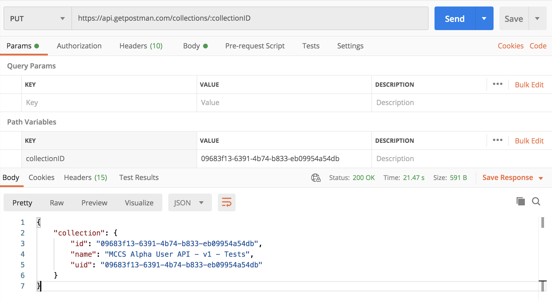 Bug Postman Api Endpoint To Put Update Collection Is Not Working · Issue 8712 · Postmanlabs