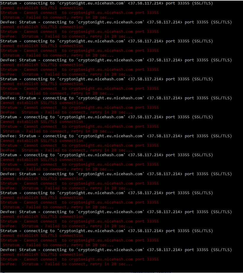 Continuous connection errors/still not resolved · Issue #343 · nicehash/NiceHashMiner · GitHub