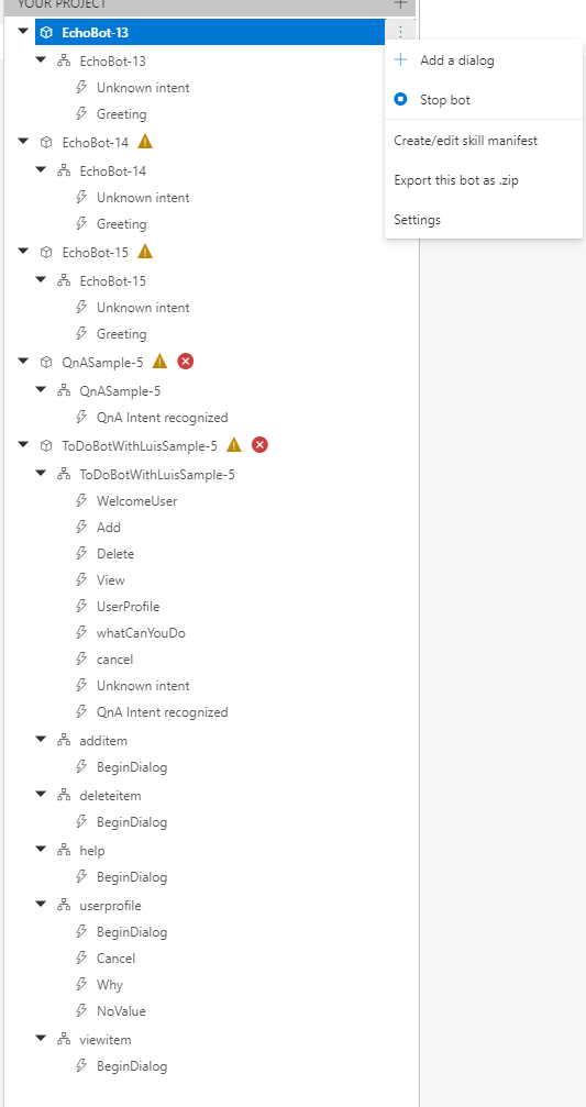 START BOTS CONTROL: all bot can't be started when there is error in bot ...