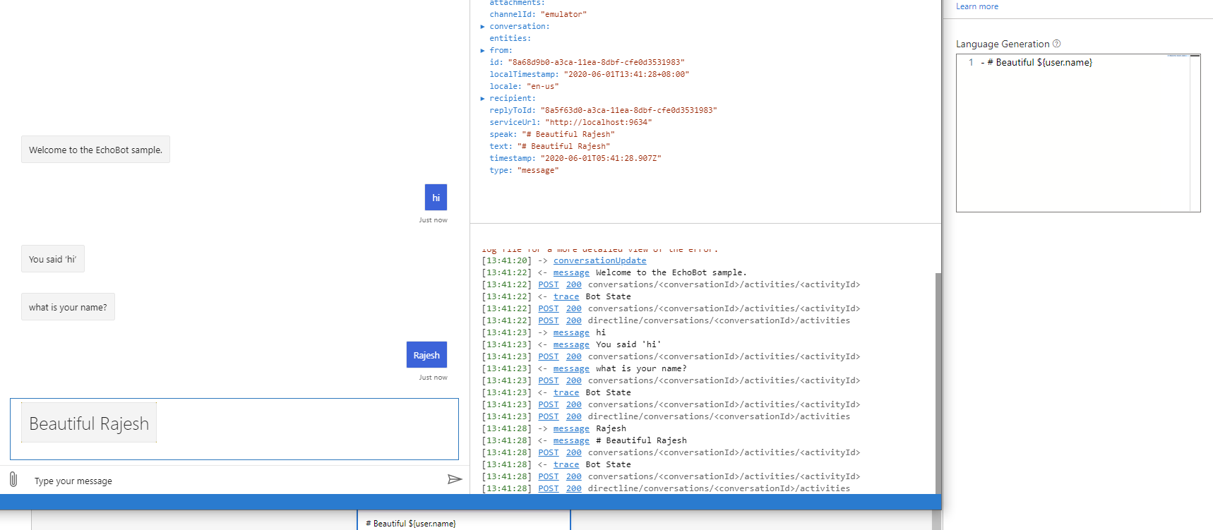 Displaying At End Of Response · Issue 250 · Microsoftbotframework Services · Github
