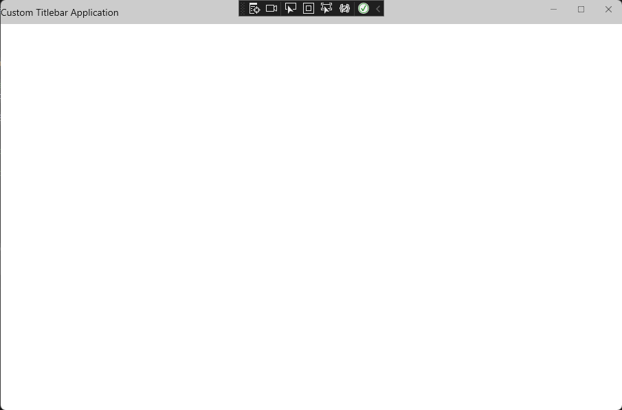 Custom Titlebar Blocks Interaction With In App Toolbar · Issue 6515 · Microsoftmicrosoft Ui 4971