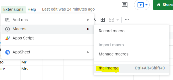 GitHub - WingsMaker/mailmerge: perform simple mailmerge using googlesheet with google app script