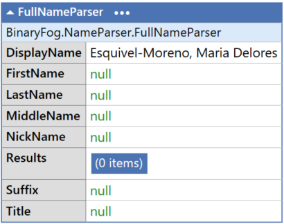 Cannot parse LAST NAME, FIRST NAME if last name contains hyphen ...