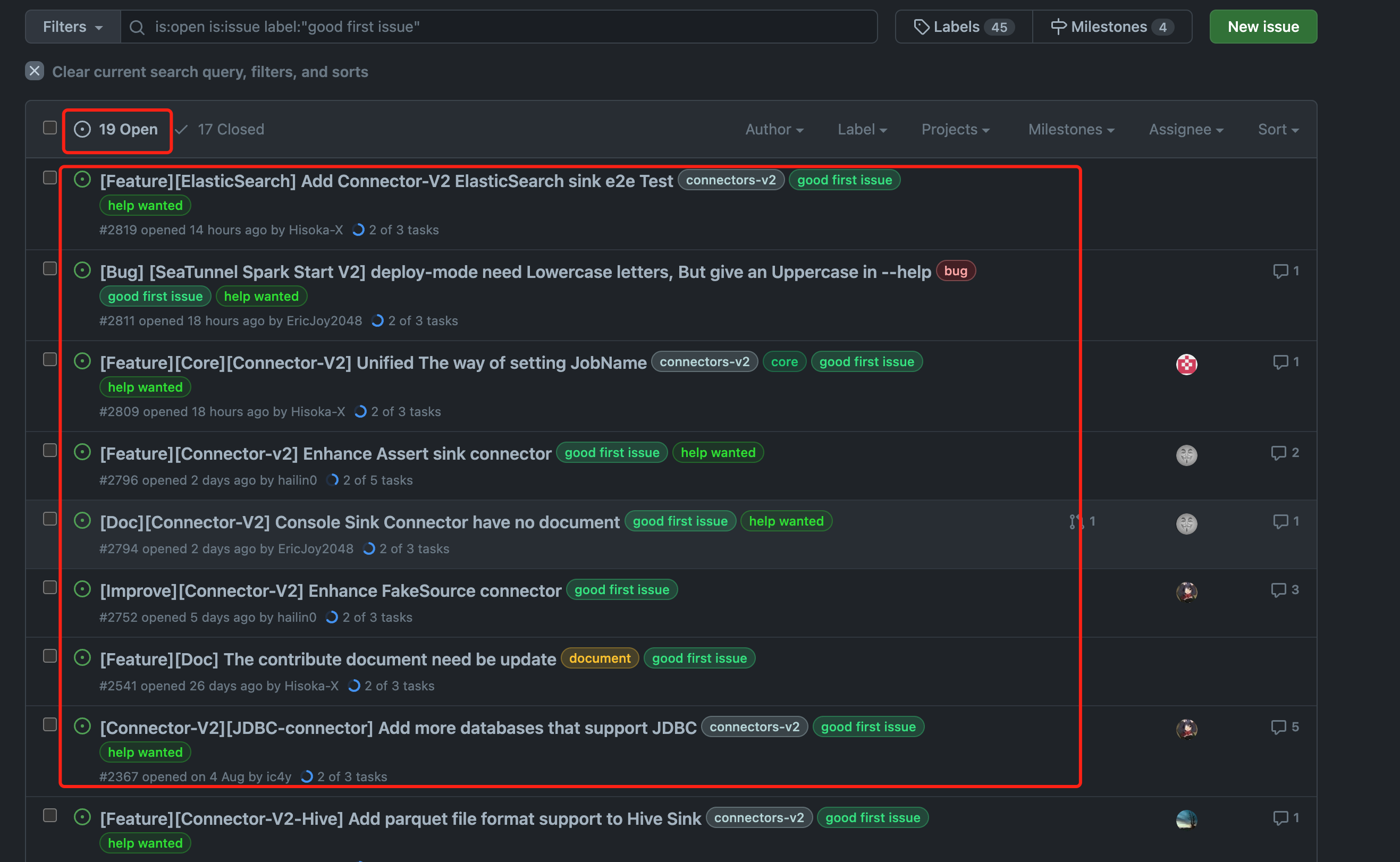 [Good First Issues] How to complete the first contribution · Issue #2828 · apache/seatunnel · GitHub