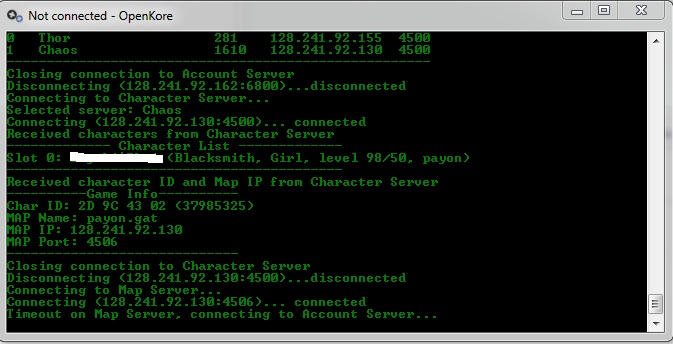 Time Out Map server Chaos Re · Issue #1167 · OpenKore/openkore · GitHub
