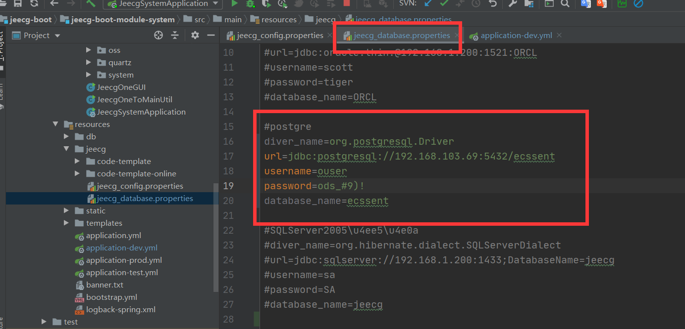 pgsql 数据库 代码生成，配置 之后 取得表是public下面的 · Issue #2101 · jeecgboot/JeecgBoot · GitHub