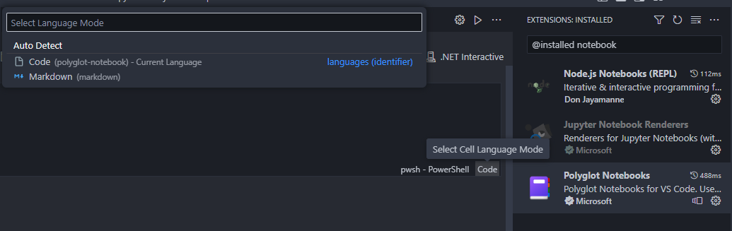 Language detection disappears when this extension kernel is enabled · Issue #3119 · dotnet ...