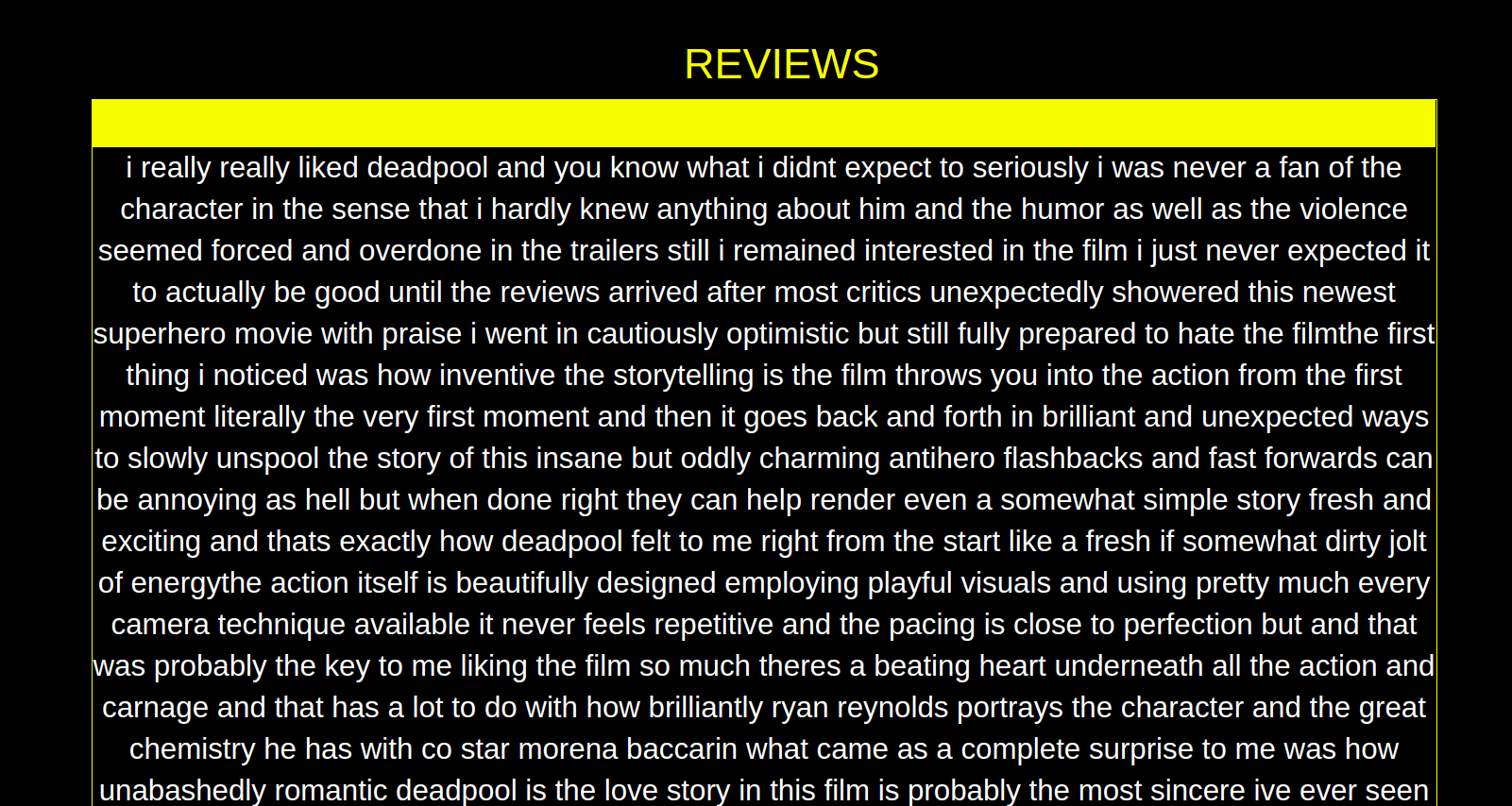 Github Jinay98movie Review Sentiment Analyser A Website Developed Using Django That Fetches