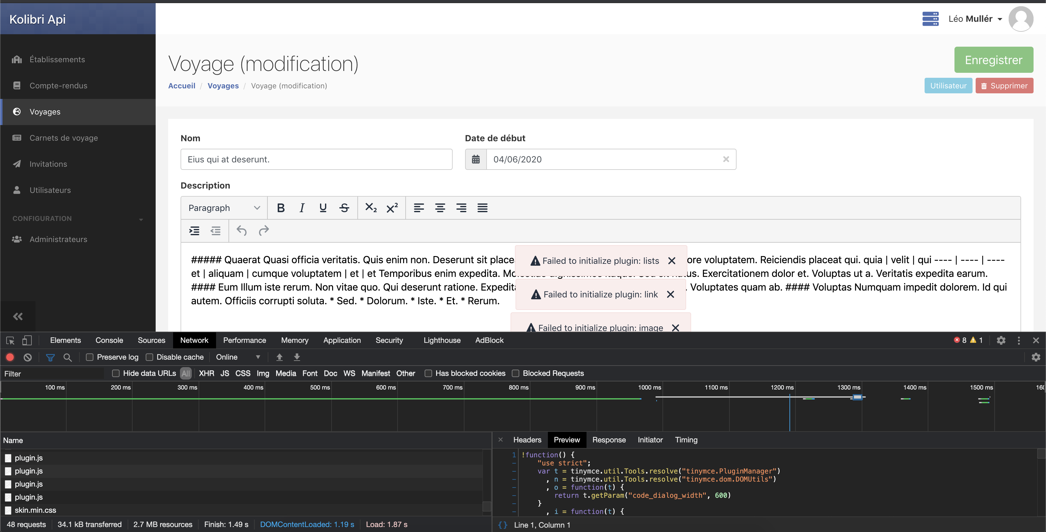Failed To Initialize Plugins · Issue 7 · Trestleadmintrestle Tinymce · Github