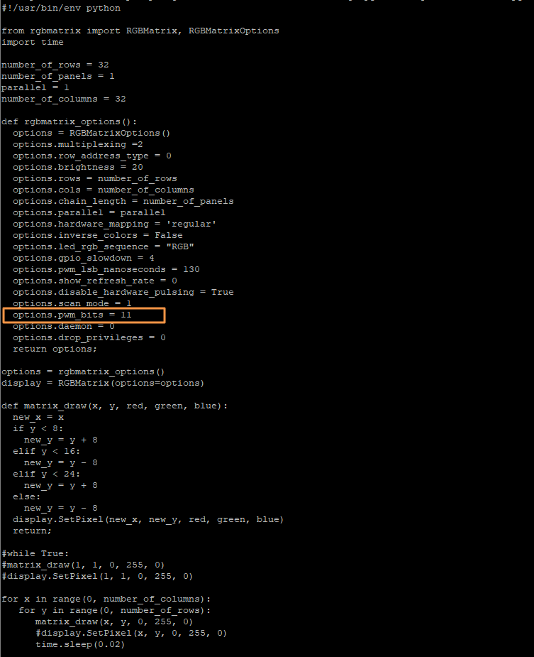 P6 32x32 Outdoor panel not displaying properly · Issue #523 · hzeller ...