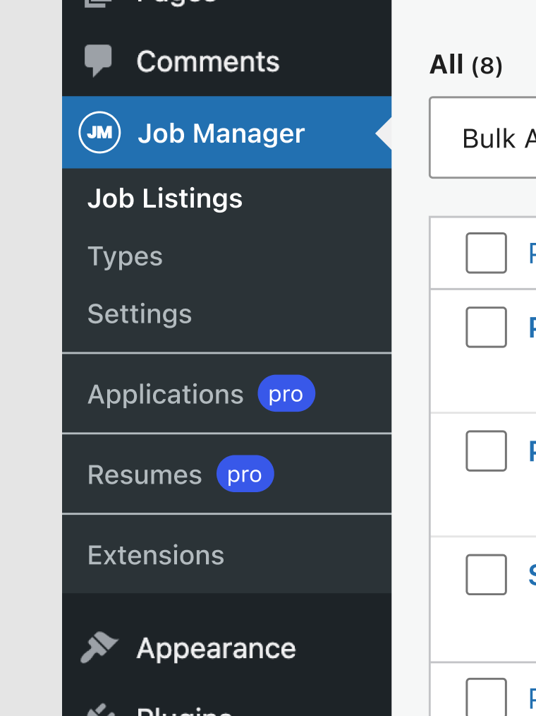 Re-design Menus · Issue #2586 · Automattic/WP-Job-Manager · GitHub