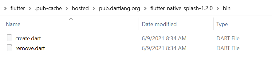 Could not find bin\create.dart in package flutter_native_splash · Issue #194 · jonbhanson ...