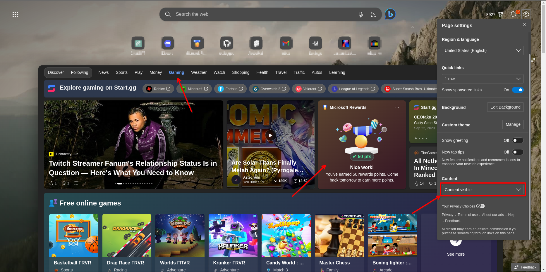 Gaming tab EDGE · Issue #301 · charlesbel/Microsoft-Rewards-Farmer · GitHub