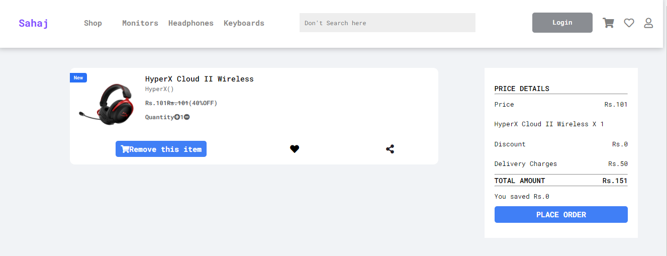 GitHub - aatishpandey/sahaj-store