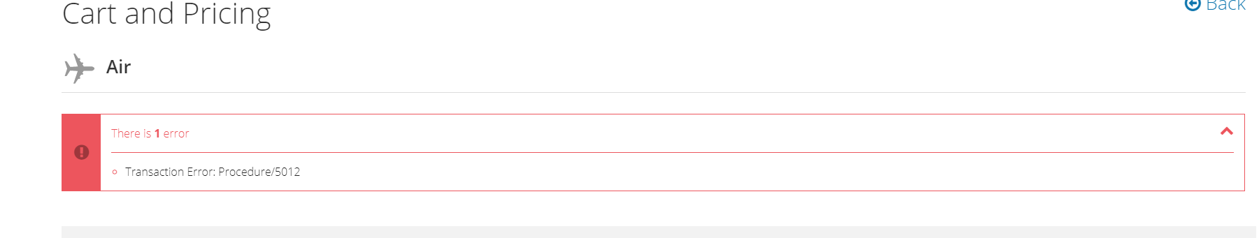 Transaction Error: Procedure/5012 · Issue #746 · Travelport/travelport ...