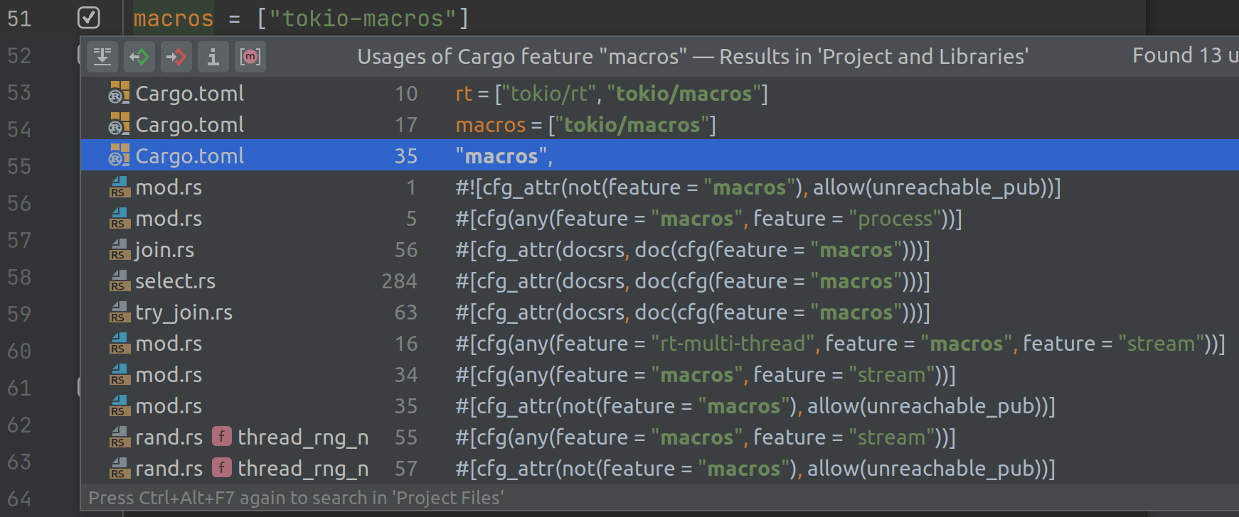 Support Features Declared In Workspace Cargotoml · Issue 4693 · Intellij Rustintellij Rust