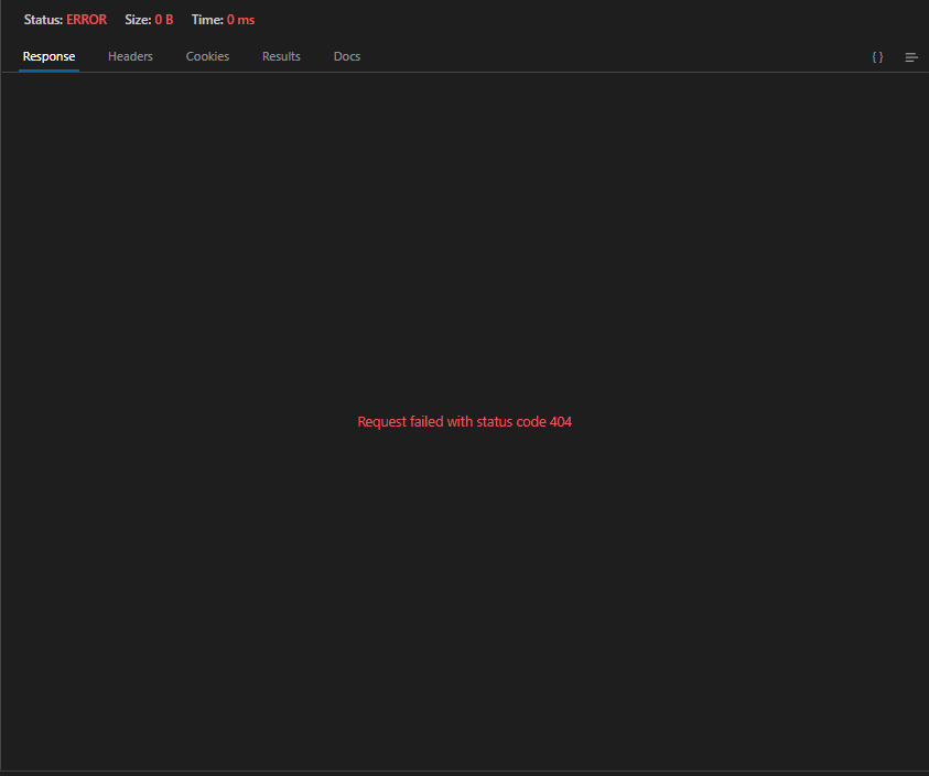 Always return error response · Issue #969 · thunderclient/thunder-client-support · GitHub
