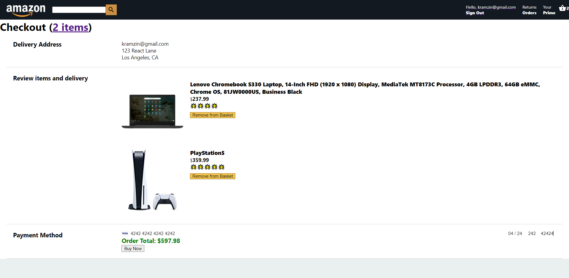 GitHub - Kramzin/amazon: full stack amazon clone using reactjs