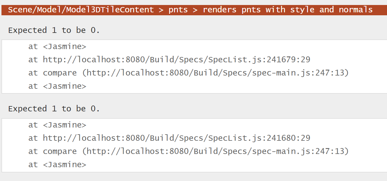 `Model3DTileContent` - "renders pnts with style and normals" local ...